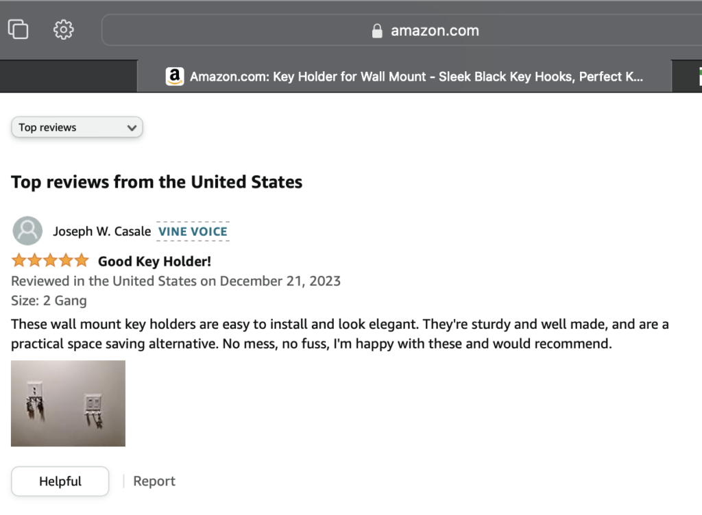 Key Rack for Light Switch Cover Review